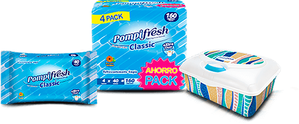 Papel higiénico húmedo - Pompifresh